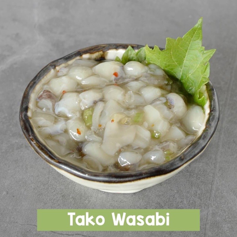 500G/PACK ปลาหมึกทาโกะวาซาบิ RAW OCTOPUS WITH WASABI (TAKO WASABI ...