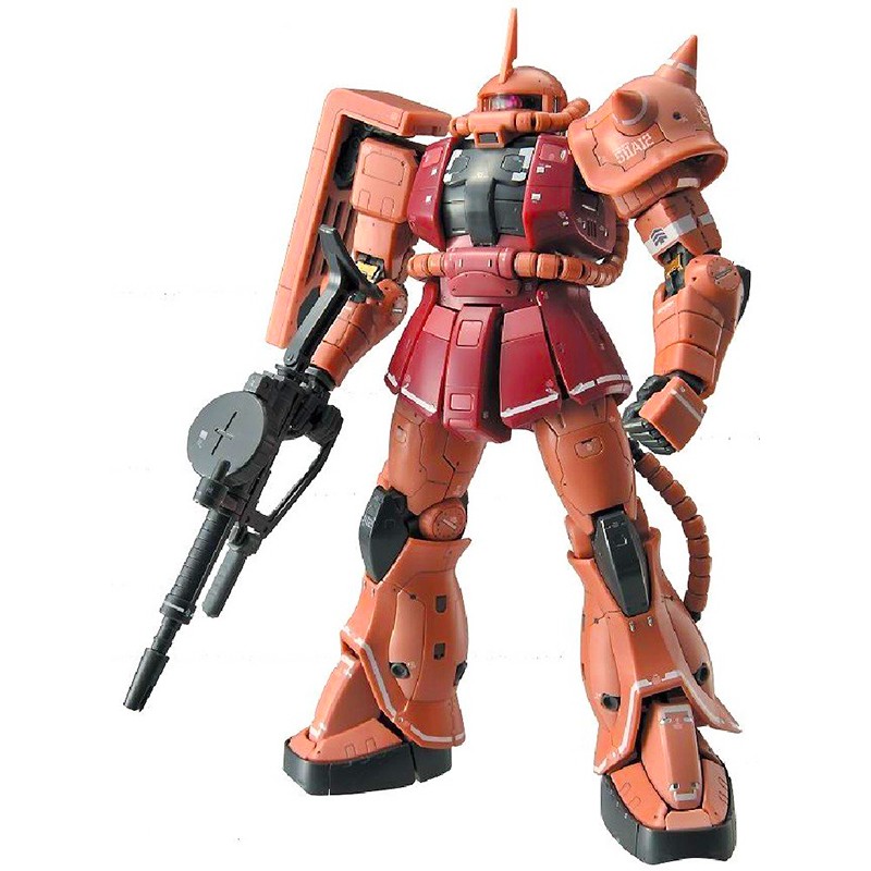 บันได RG กันดั้มBandai RG 02 1/144 MS06S Zaku II Red Zaku Char Gundam ...