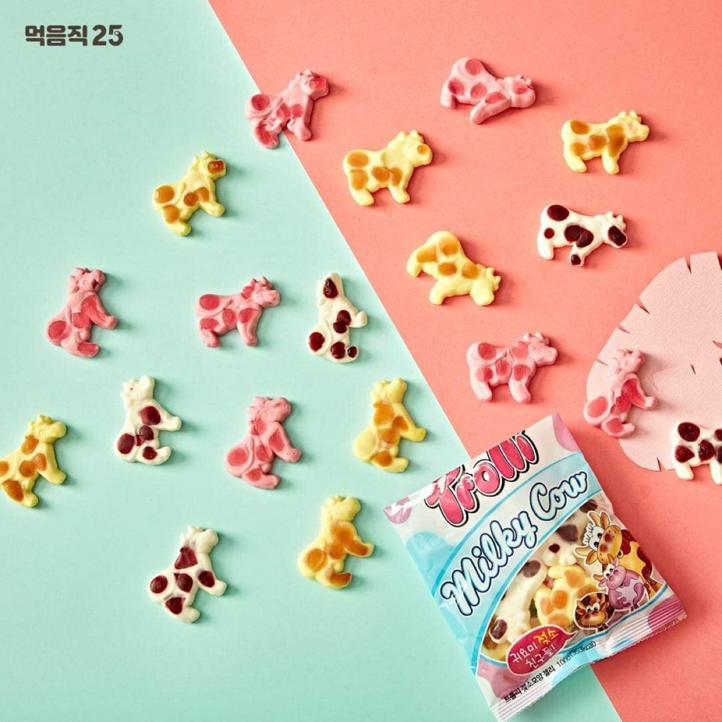 เจลลี่รูปวัว Trolli Milky Cow ถูกจริง!! พร้อมส่ง!! ของแท้ จากเกาหลี ...