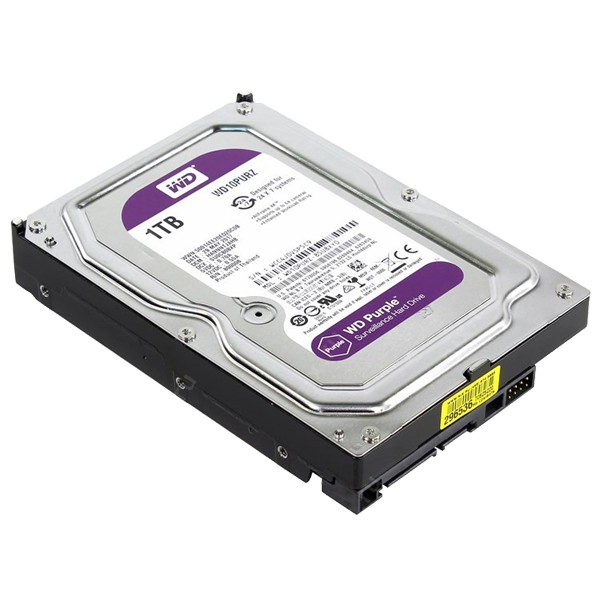 1TB HDD (ฮาร์ดดิสก์) WD PURPLE (WD10PURZ) SATA3 (6GBS) 5400RPM 64MB ...