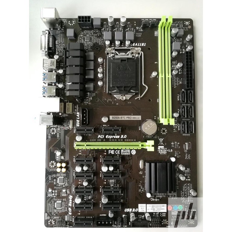 เมนบอร์ดเครื่องเหมือง TB250-BTC PRO DDR4 LGA 1151 B250-BTC 12GPU 12PCIE B250 0U3G ...