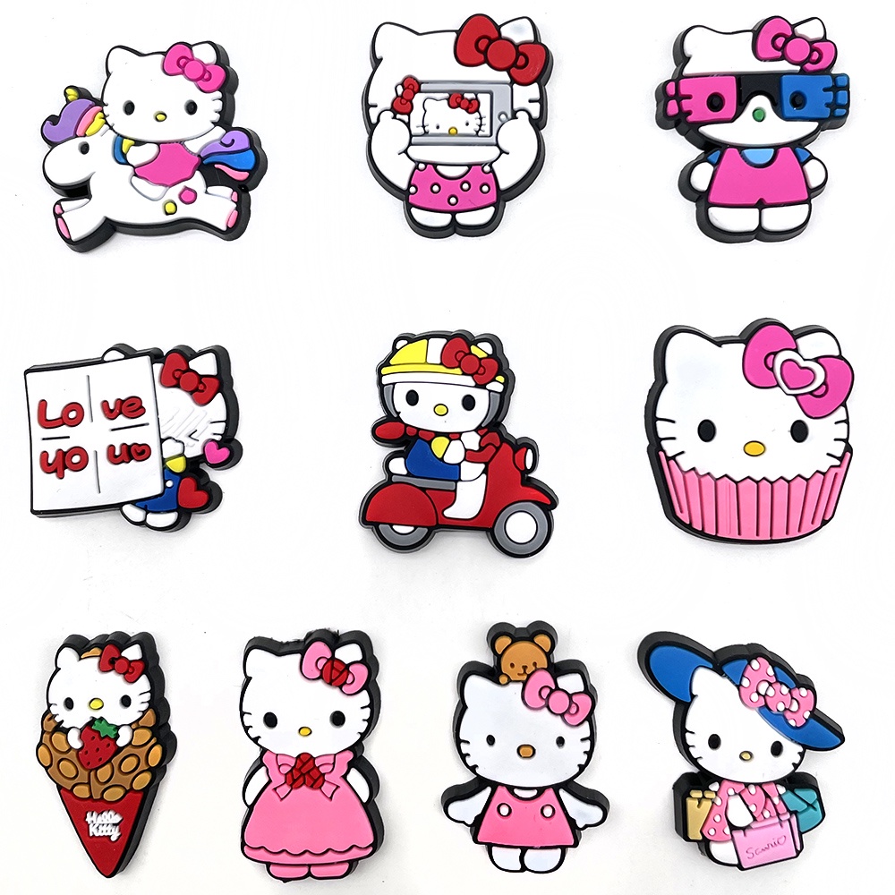 Sanrio ตัวติดรองเท้า ลายการ์ตูน Melody Yugui dog Kulomi Hello kitty ...
