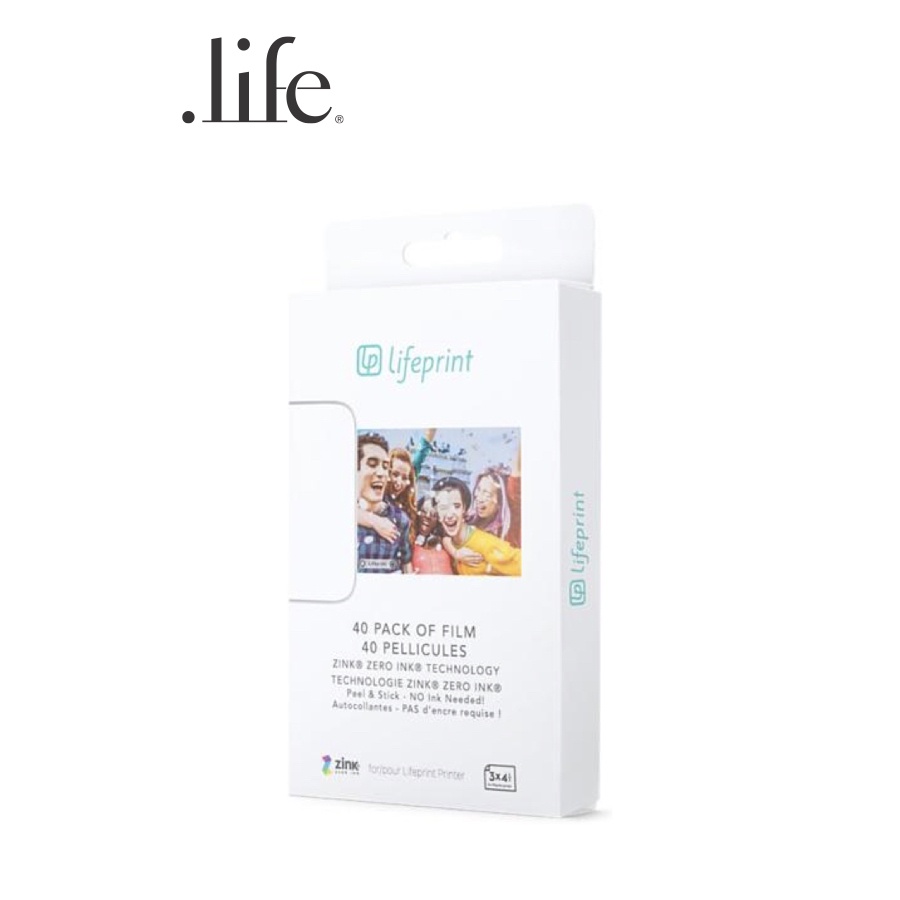LIFEPRINT ฟิล์มขนาด 3x4.5 สำหรับเครื่องปริ้นท์ Photo Film - Sticky Back ...