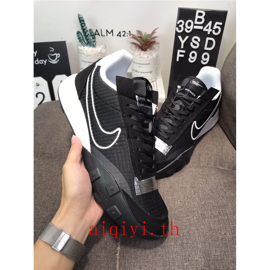 แท้จริง Nike WAFLLE REACT 20 ไนกี้ รองเท้าวิ่งที่ทนต่อการสึกหรอ รองเท้า ...