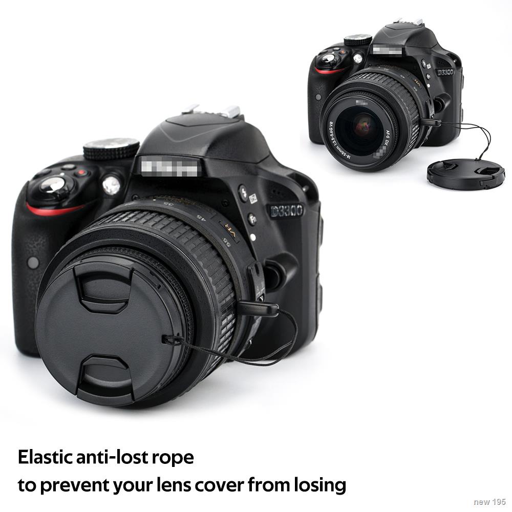 ฝาปิดเลนส์ 37-95mm Camera Lens Cap Snap-On Lens Cover Filter Protector SLR Mirrorless Camera ...