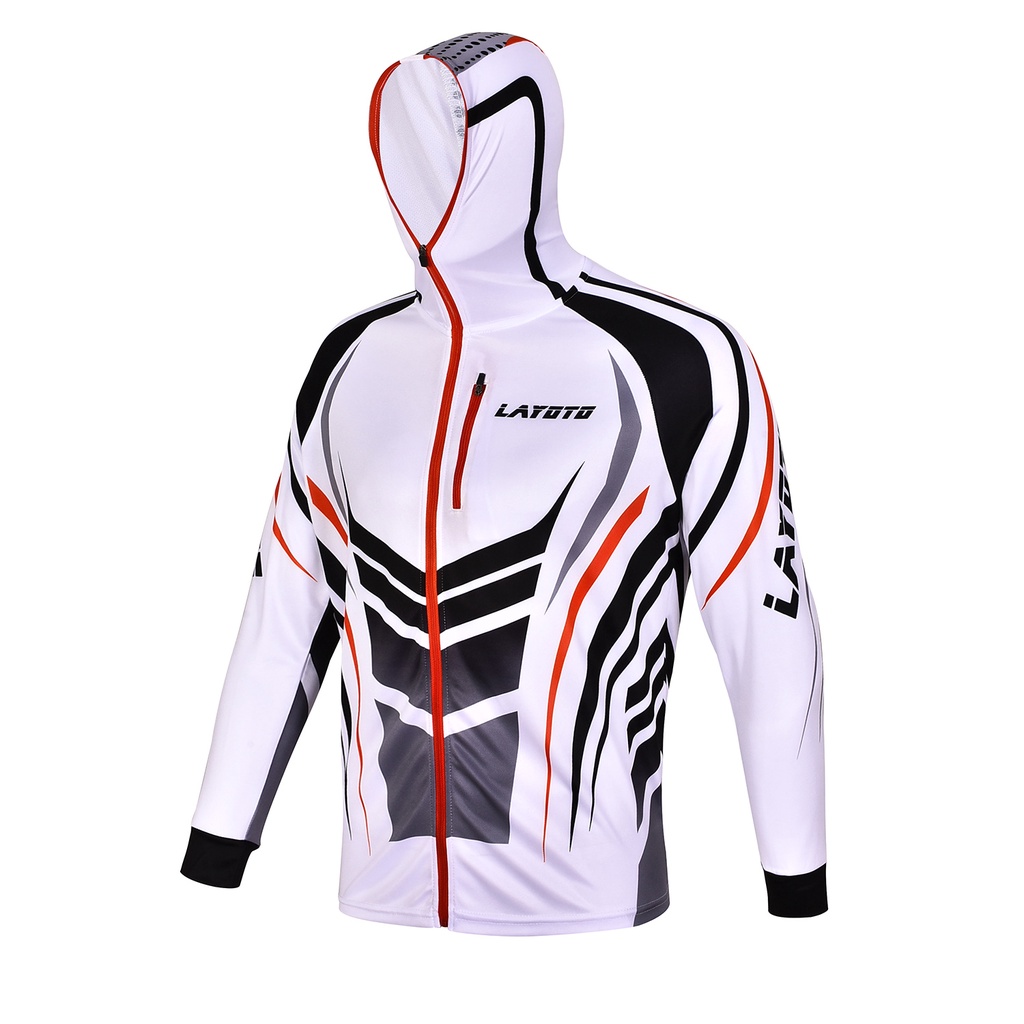 LAYOTO เสื้อผ้าตกปลาเสื้อผ้าแห้งเร็วผ้าไหมน้ำแข็งตกปลาแขนยาวชุดขี่ขี่ ...