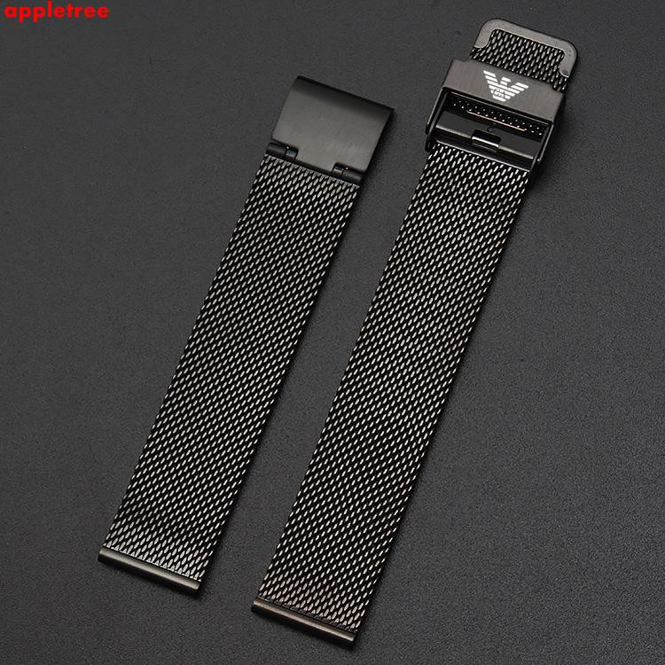 สายนาฬิกาข้อมือ สเตนเลส ตาข่ายโลหะ สําหรับผู้ชาย ผู้หญิง Armani AR1680 ...