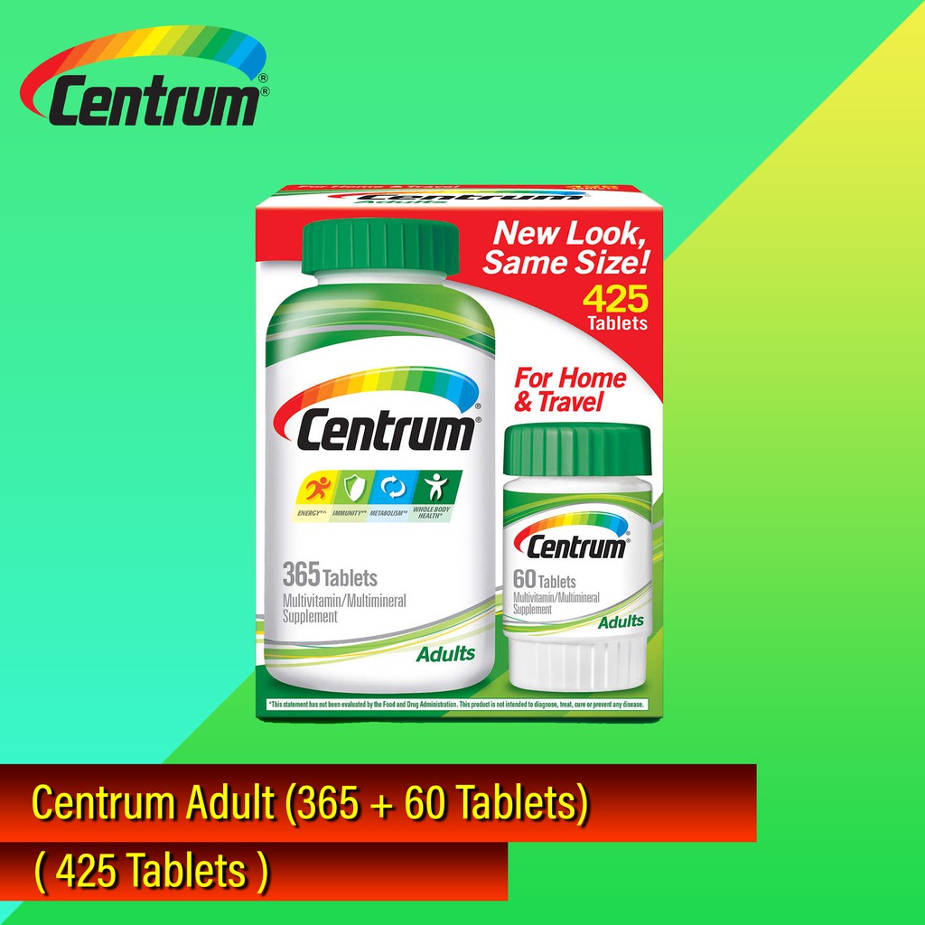 Centrum Adults เซ็นทรัม 425 เม็ด Exp. 092023 - youtheryshop - ThaiPick