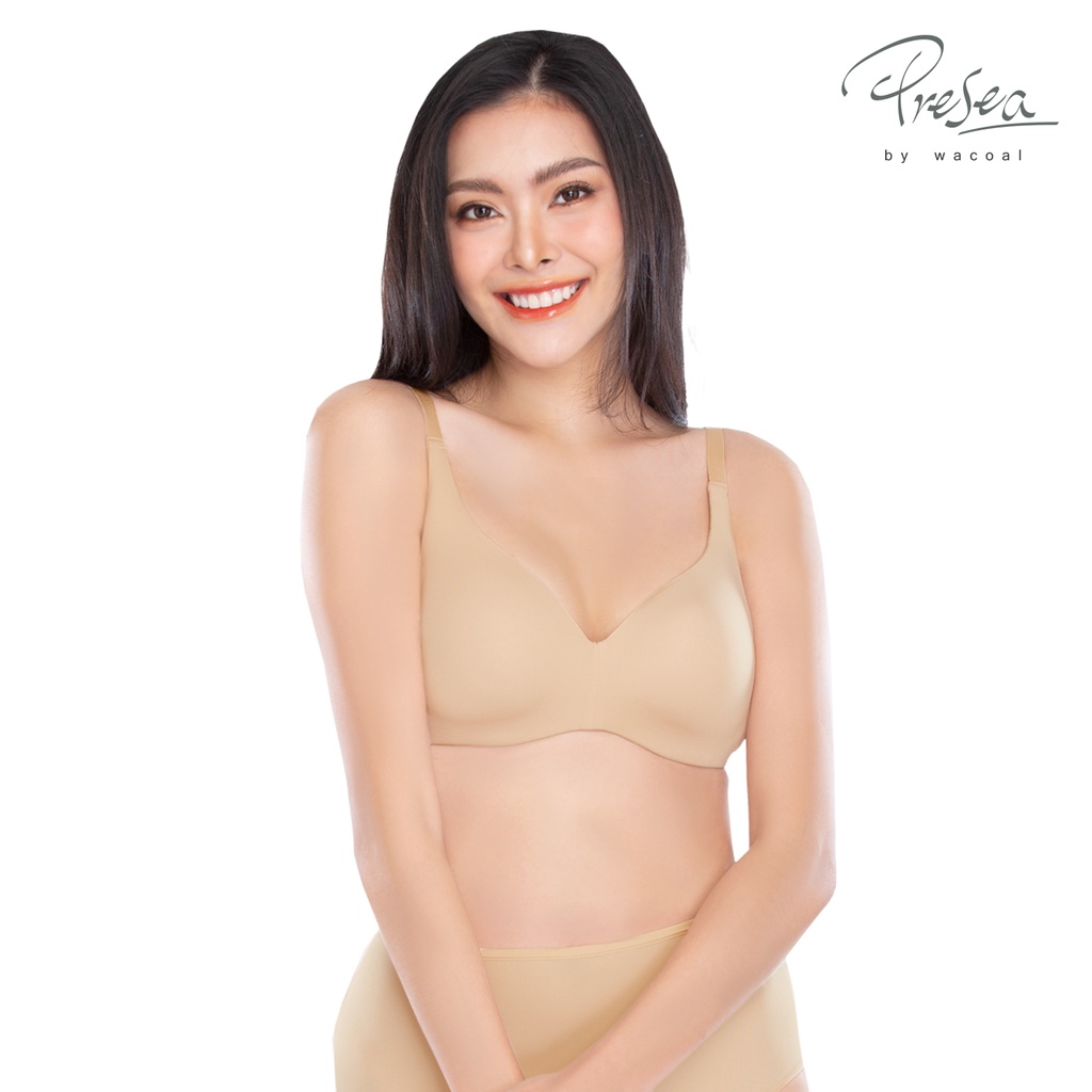 Presea by Wacoal บราไร้โครงเนียนเรียบไร้ตะเข็บ Smooth Seamless bra สีเนื้อ MA1511 ...