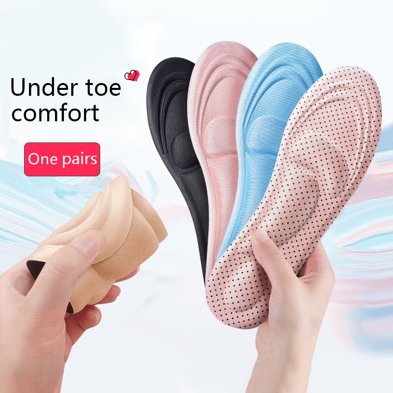พื้นรองเท้าole for Sort Shoes 4D Stretch Breathable Deodorant Running Cushion for Man Women ...