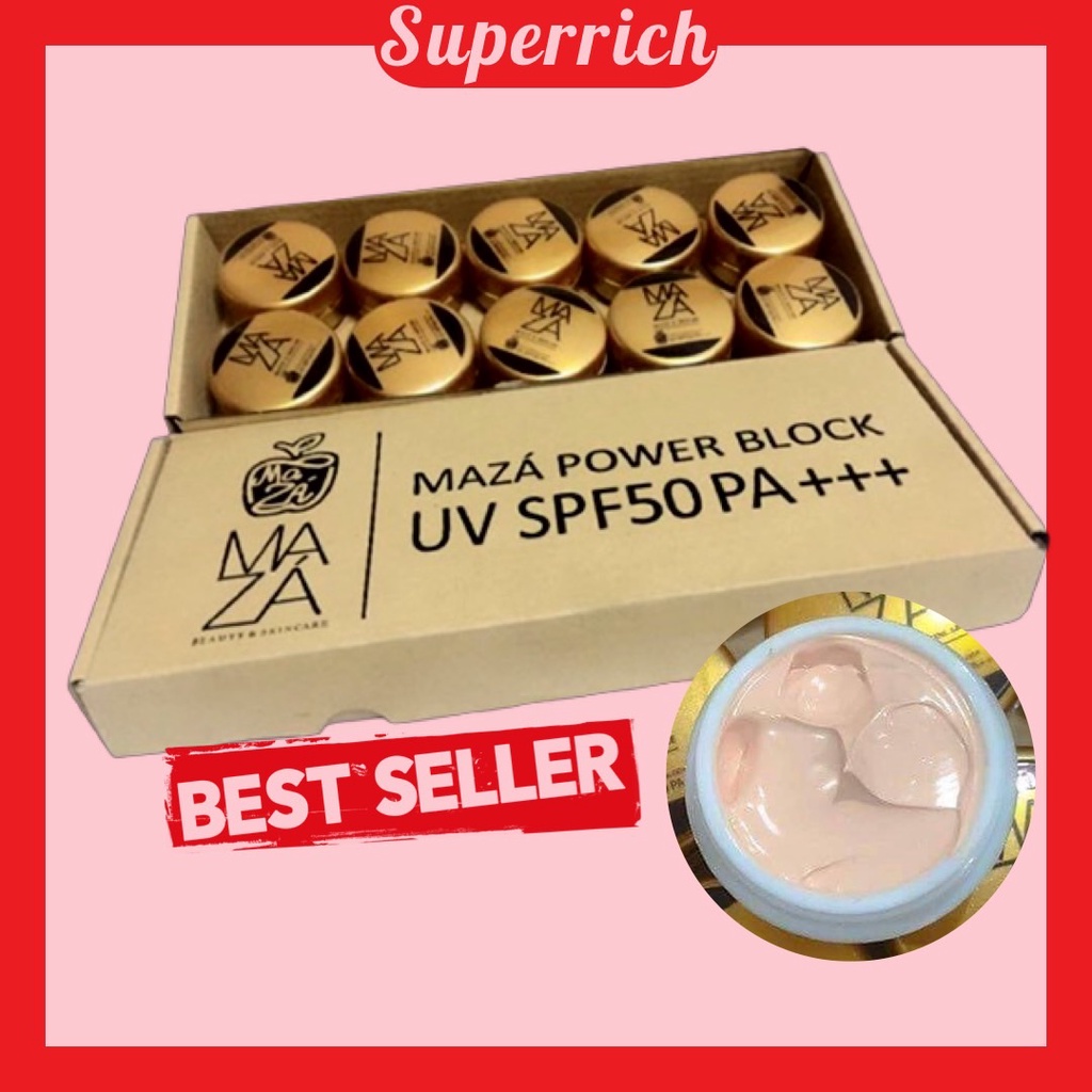 กันแดดมาซ่า (1 กล่องมี 10 ชิ้น)(กันแดดรองพื้น)Maza SunScreen SPF 50 PA พร้อมส่งจ้าา - superrich ...