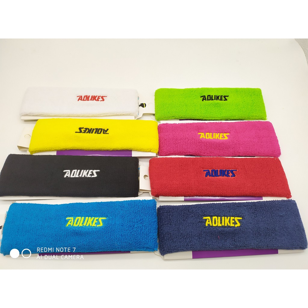 ผ้าคาดศีรษะ ซับเหงือ Aolikes แท้ 100 ปัก LOGO - sammapee - ThaiPick