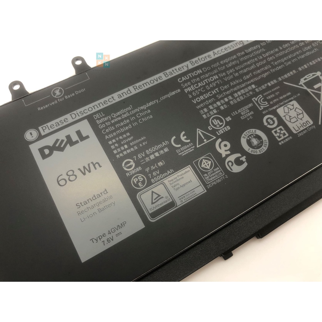 Dell แบตเตอรี่ 4GVMP (สำหรับ Precision 3540 Latitude 5500 5400 ) Dell ...