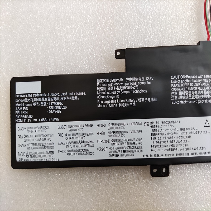 Original L17C3P53 L17L3P53 L17M3P55 01AV481 01AV482 01AV483 Laptop ...
