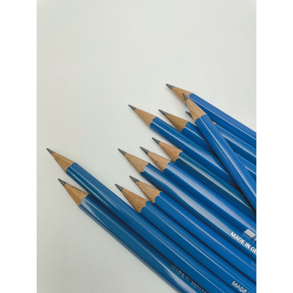 ดินสอ2BSTAEDTLER ดินสอเขียนแบบดินสอฝนทำข้อสอบ 2B ด้ามสีฟ้า | Shopee ...