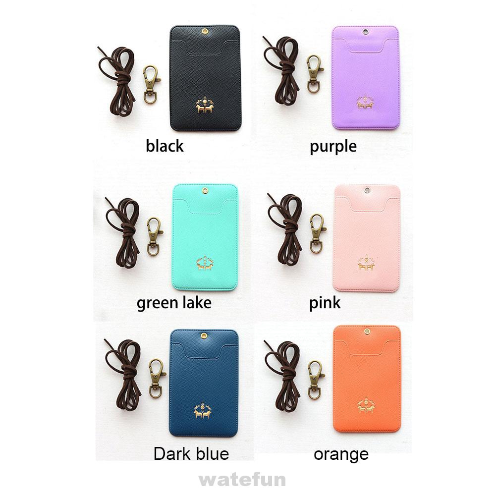 Back Cover PU Leather ID Card Bus Pass Case Holder Pouch - watefun.th ...