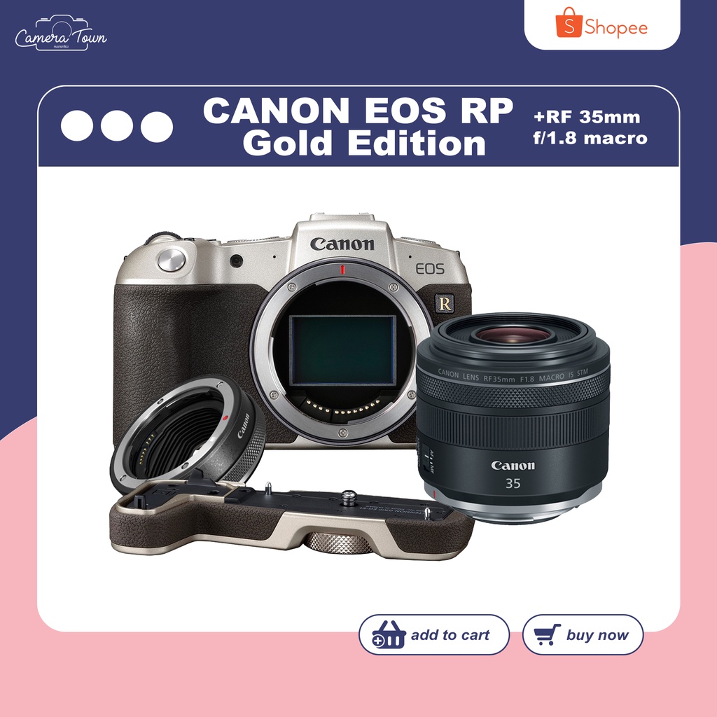 กล้องแคนนอน CANON EOS RP Gold Edition + RF 35mm f/1.8 macro [Grip+ Lens ...