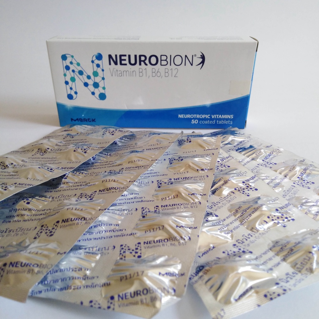 Neurobion นิวโรเบียน นิวโรเปียน นิวโรเปี้ยน Vitamin B 1612 50 เม็ด ...