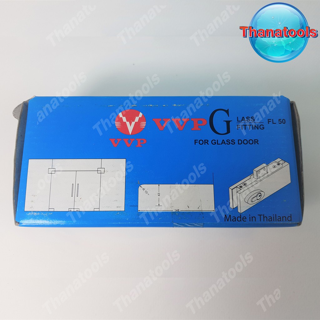 กุญแจล็อคประตูกับพื้น กุญแจล็อคประตูกระจก VVP FL50 - thanatools - ThaiPick