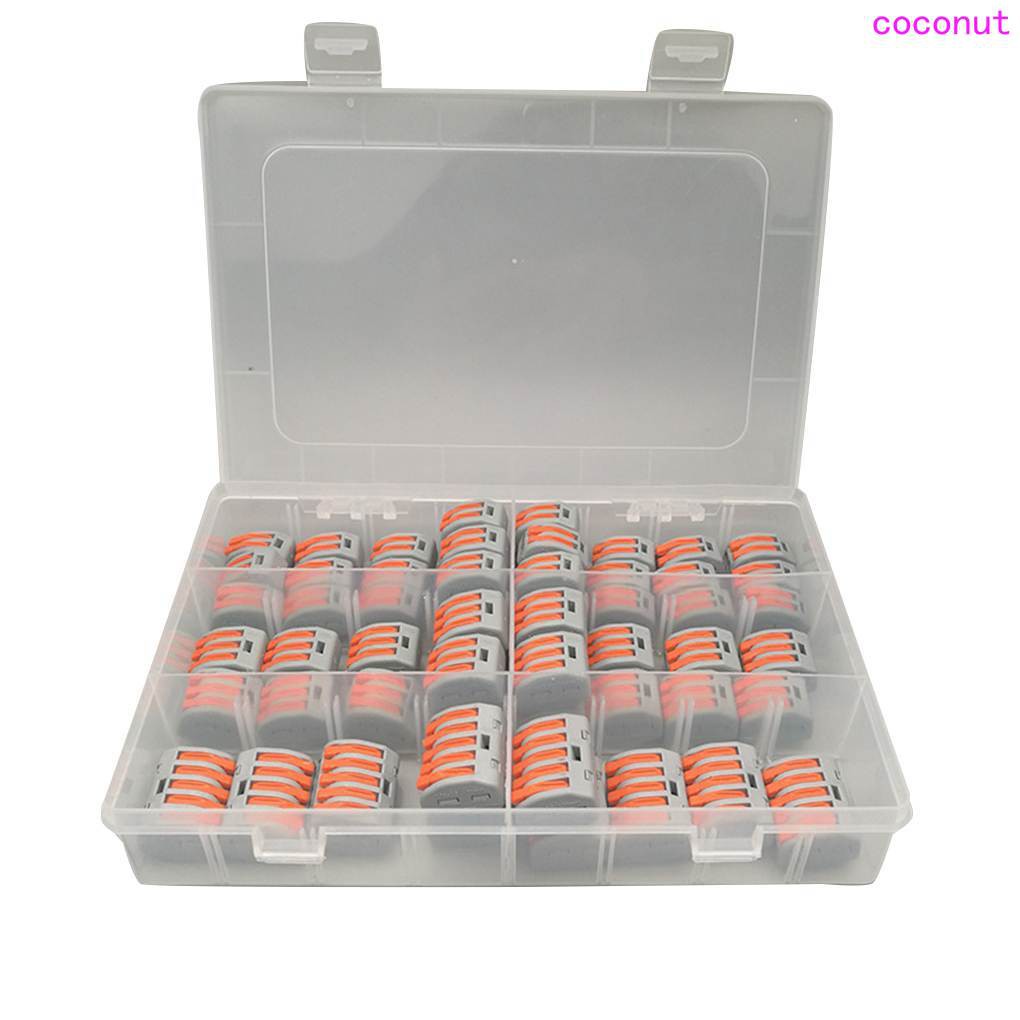 60pcs PCT-212 PCT-213 PCT-215 Universal Fast Wire Wiring Connector Conductor Terminal Block ...