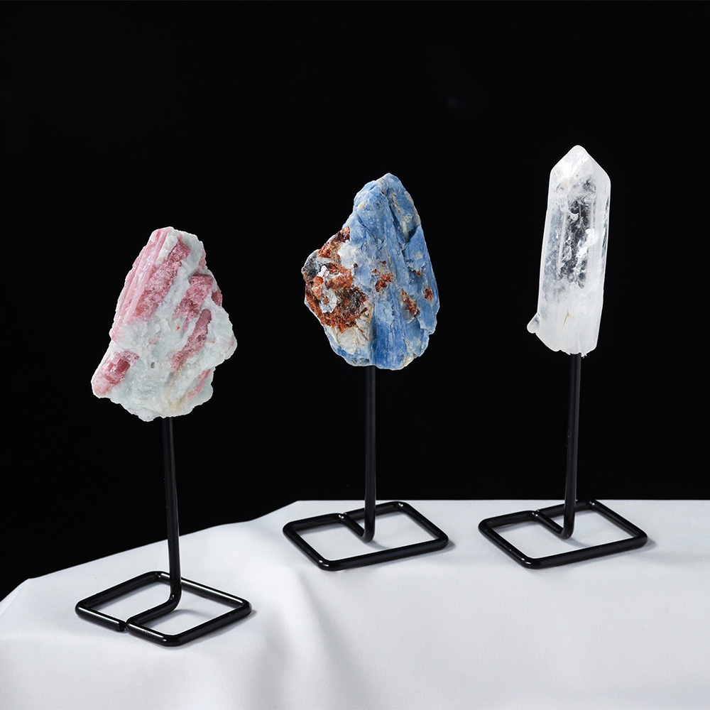 ตัวอย่างNatural Raw Stone Electrolate Clear Crystal Cluster Irregular ...