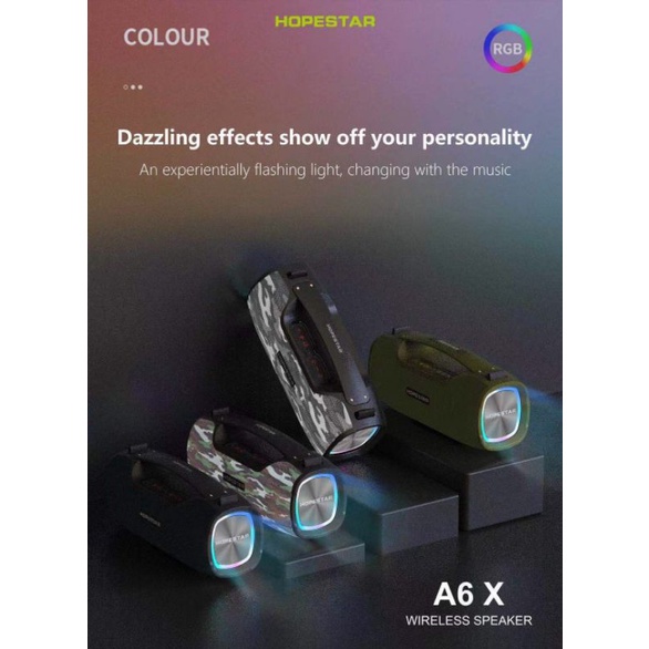HOPESTAR A6X A6PRO ลำโพงบลูทูธ เสียงดีเบสแน่น ดังกระหึ่ม ของแท้ 100 ...
