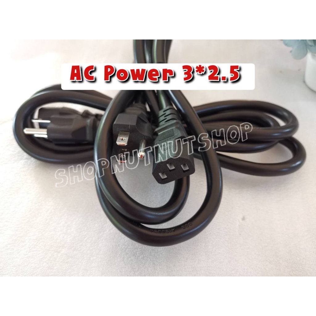 สายไฟC13 AC Power ขนาด 3x2.5 sqmm 16 A (3520W) สามารถใช้กับเครื่องขุดBitcoinหรือRig GPUได้หลาย ...