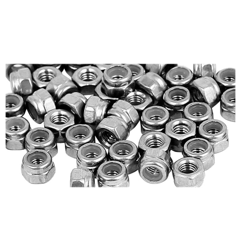 M3 x 0.5mm Stainless Steel Nylock Nylon Insert Hex Lock Nuts 50pcs - oudhyed.th - ThaiPick
