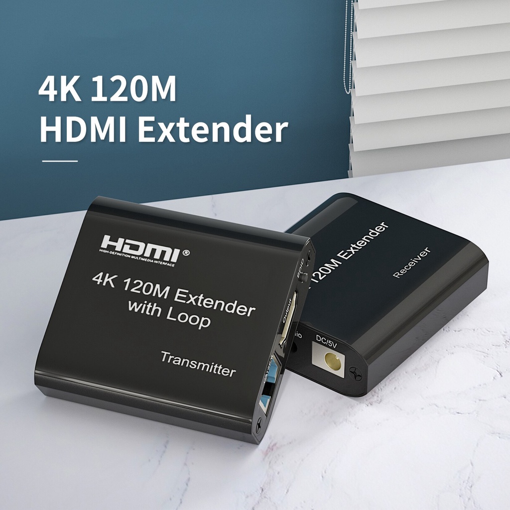 60M HDMI Extender 1080p HDMI HD Transmitter Receiver Repeater HDMI RJ45 ...