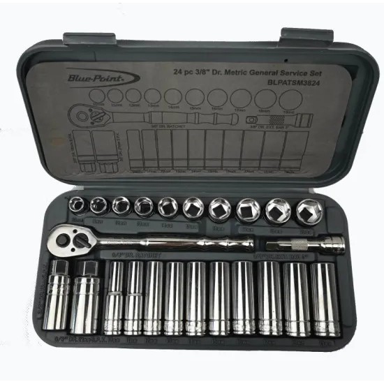 Blue Point Hand Tool Set 24PCS Drive Metric Sockets Tool Set ...