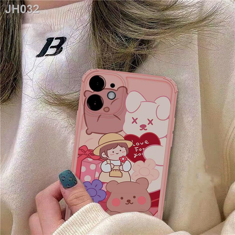 №ins Pink Bear OPPO A5/a57/a11x เคสมือถือ a92s/a8/a83/r17a32r15/r9s ...