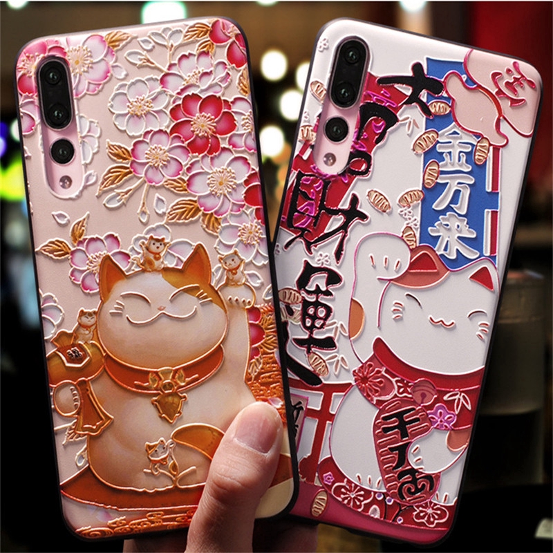 เคสโทรศัพท์ซิลิโคนสำหรับ Huawei P30 Pro Nova 4 Honor V20 3D - cleptone.th - ThaiPick