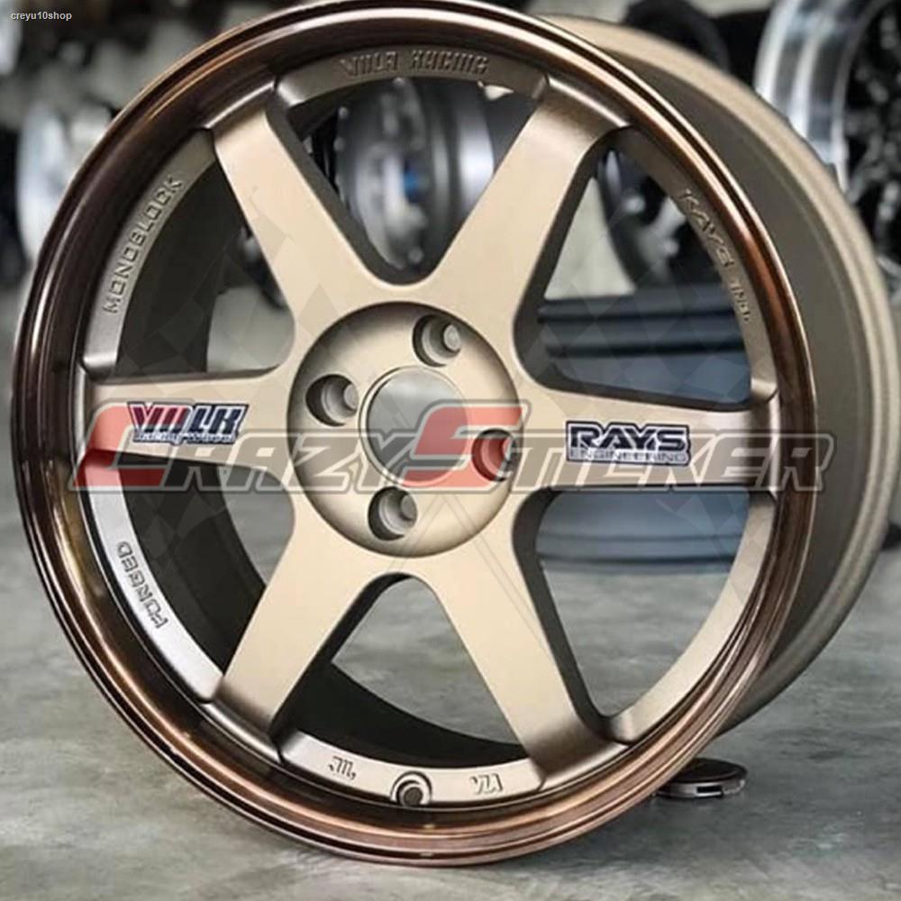 สินค้าเฉพาะจุดสินค้าขายดี สติ๊กเกอร์ล้อ TE37 สีดำ (CS-001 ...