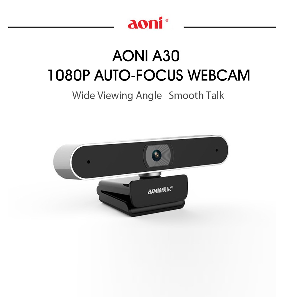Aoni A30 HD 1080P Webcam USB Mic Computer Camera Auto Focus Wide Angle ...