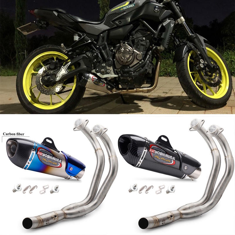 MT 07 FZ 07 Motorcycle Yoshimura Plpha Exhaust System Escape Moto Slip ...