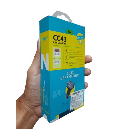 ที่ชาร์จโทรศัพท์มือถือในรถยนต์ IVON CC43 USB Car Charger Quick Charge ...