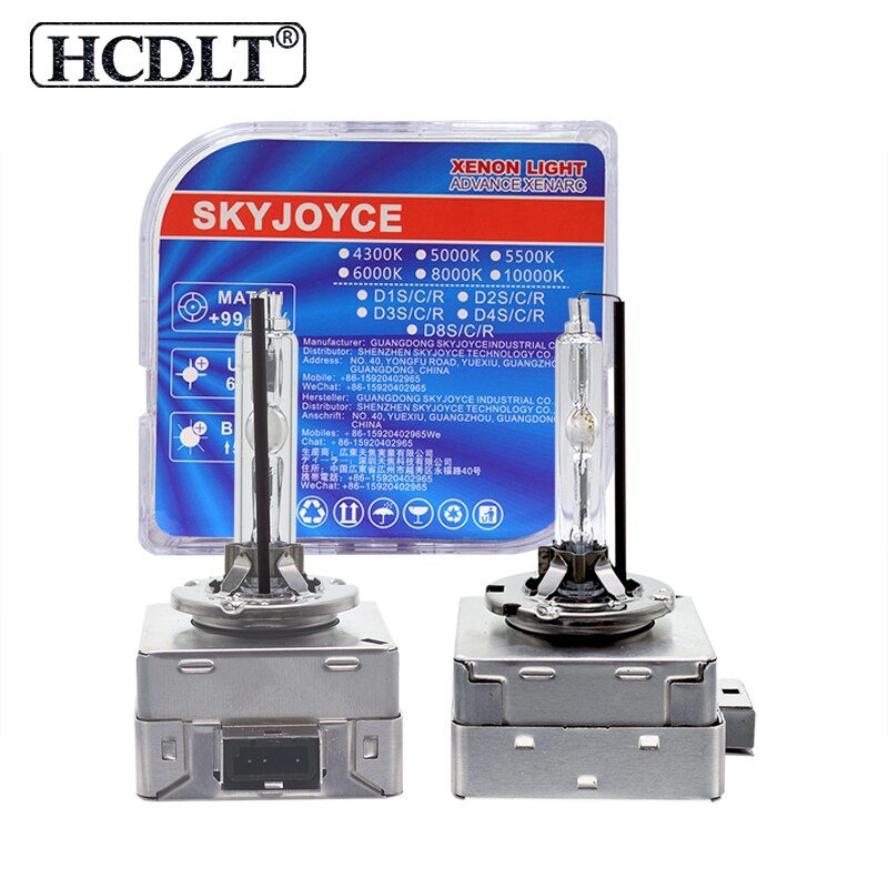 CODHCDLT 2PCS Super Bright D1S 5500K 12V 35W Car Headlight Bulb OEM D3S 55W Auto Lamps ...