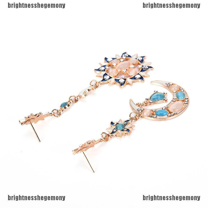 BMTH Star Sun Moon Rhinestone Stud Dangle Earrings Factoryoutlet adore ...