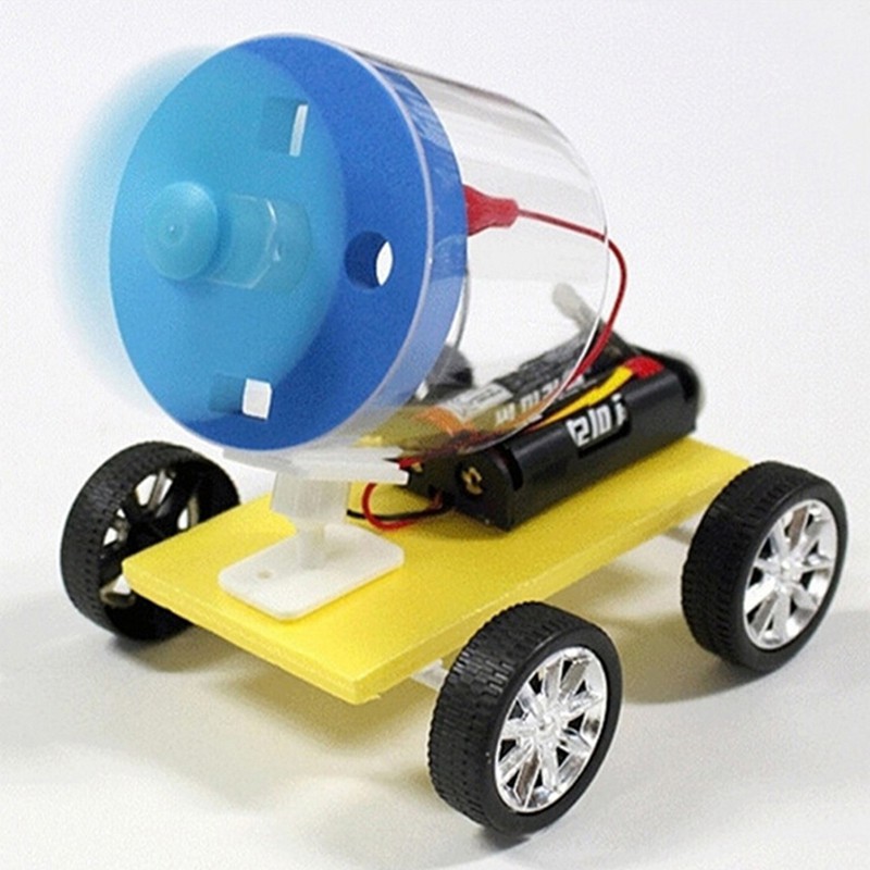 Colorfulswallowfree Kid Diy Wooden Single-Wing Wind Car Assembly Model ...