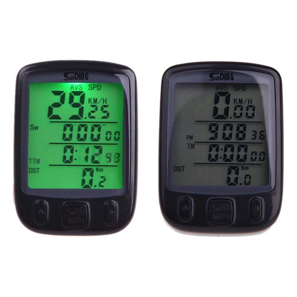 SUNDING Wireless Bike Bicycle Cycling Computer Odometer Speedometer ...