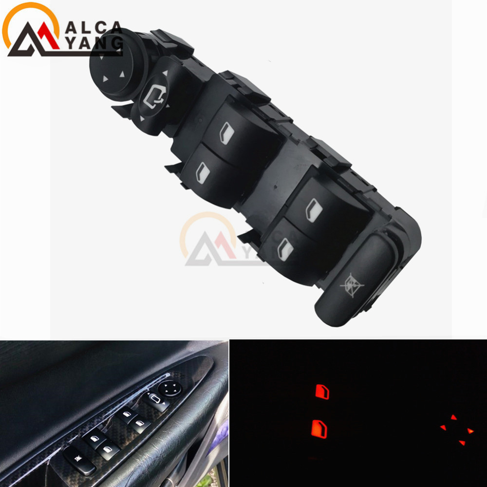แผงสวิตช์หน้าต่างไฟฟ้า 9 Pin สําหรับ Citroen C4 2004-2010 6554.HA 6554 ...