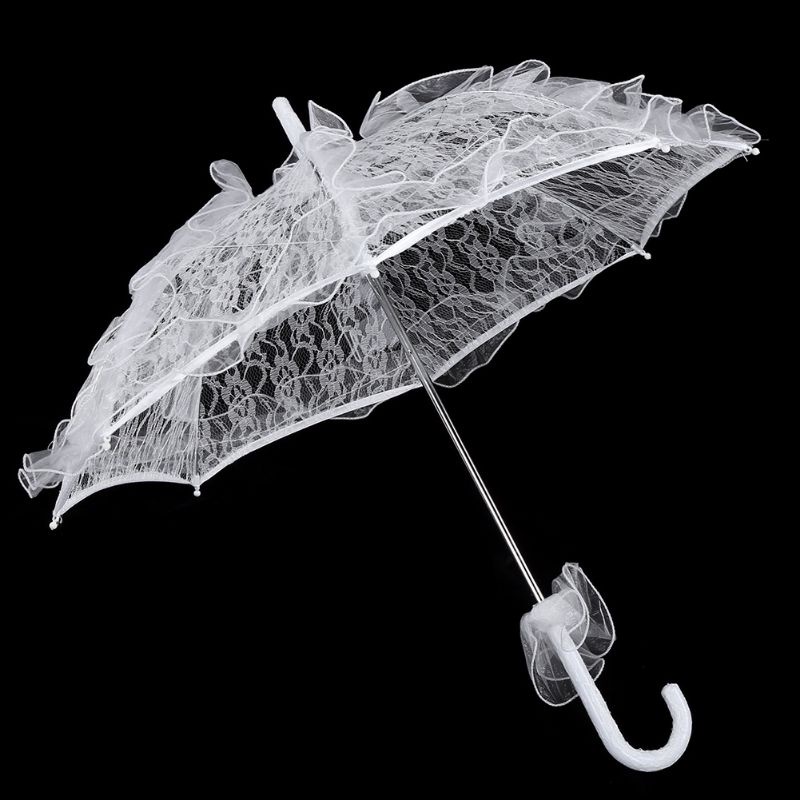 พร้อมส่งในไทย ร่มลูกไม้สีขาว สไตล์วินเทจ - namphet_seller - ThaiPick