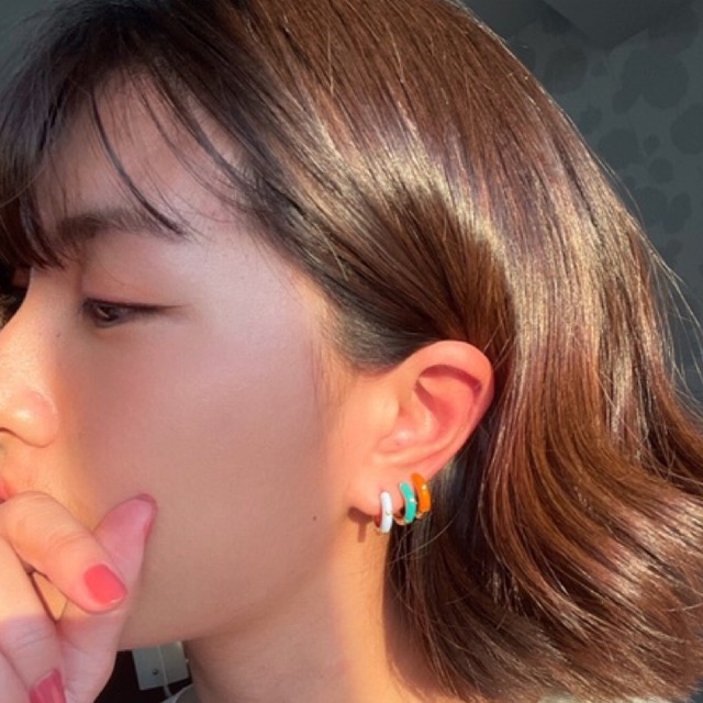 Power ranger earrings hoop earrings - timi.closet - ThaiPick