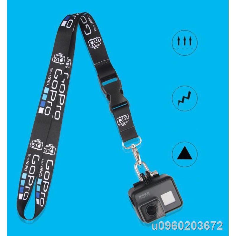 ♧Gopro สายคล้องคอ พร้อมตัว U สแตนเลส - Neck Strap With Stainless Hook ...