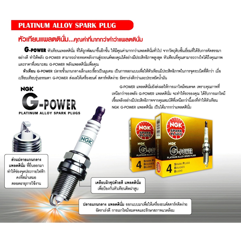 NGK SPARK PLUGS G-Power - ae_piyawat0863866049 - ThaiPick