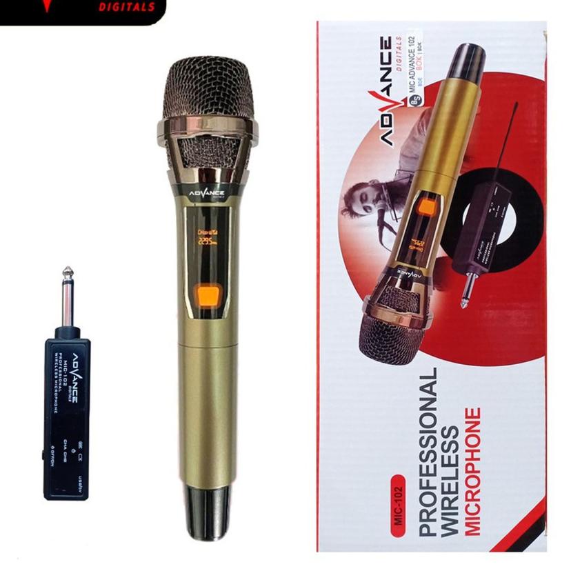 ไมโครโฟนไร้สาย 102 102 Mic แบบขั้นสูง พร้อมที่เก็บลําโพง ...