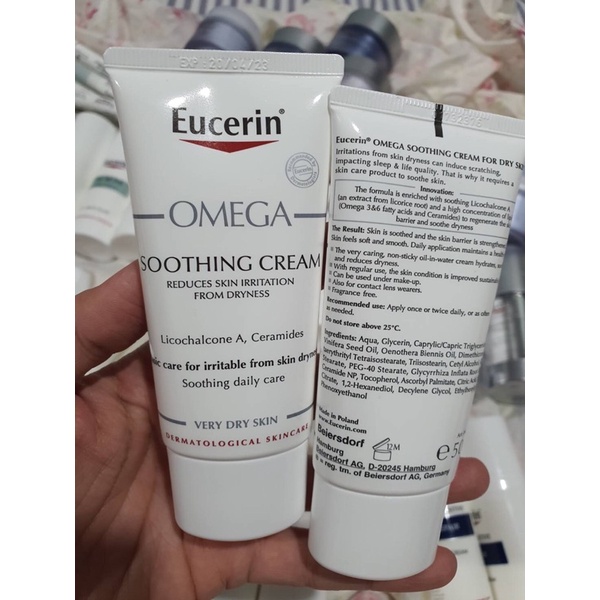 Eucerin Omega Soothing Cream 50ml | Shopee Thailand