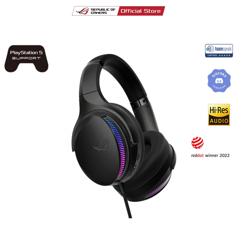 ASUS ROG Fusion II 300 RGB gaming headset with high resolution ESS 9280 ...