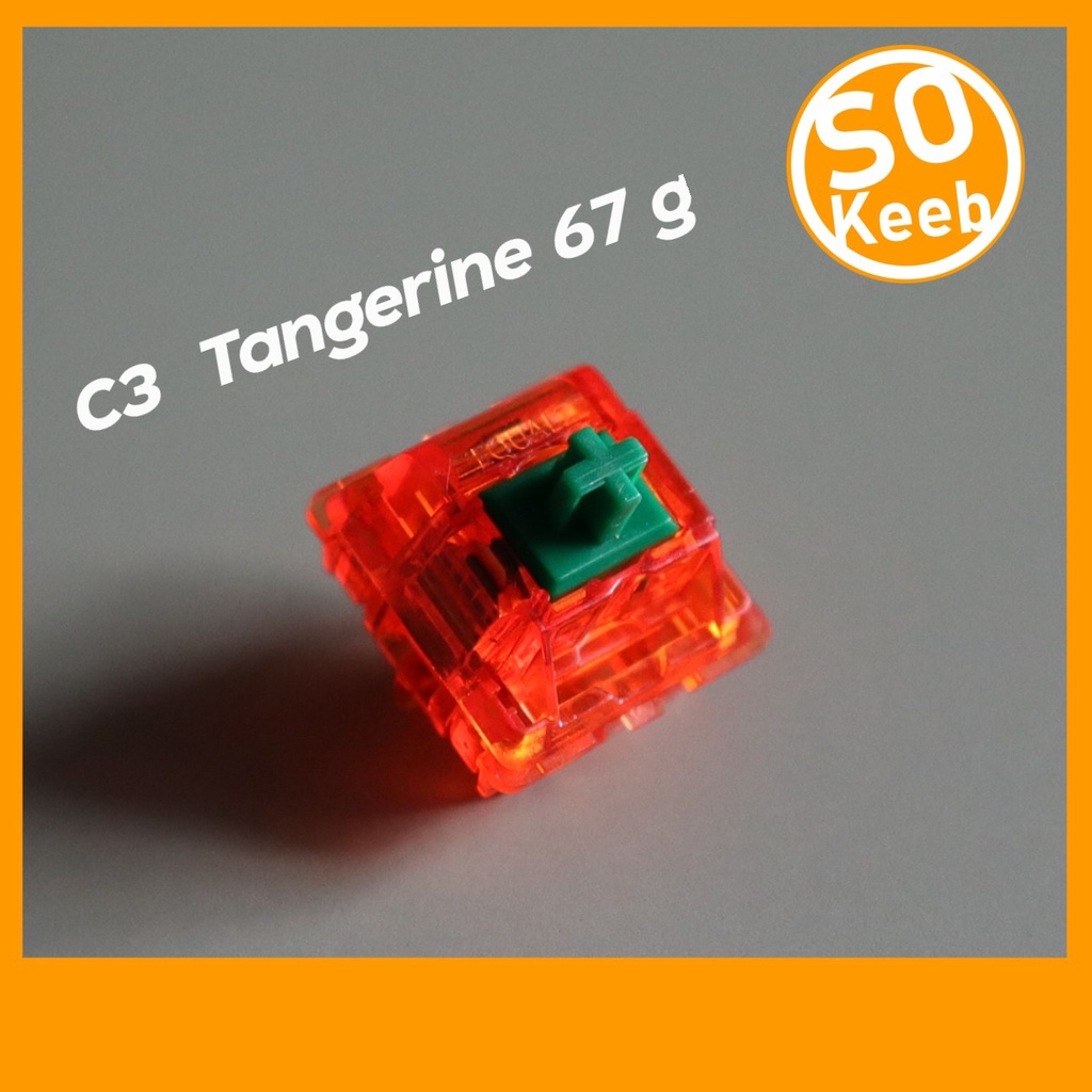 C3 Tangerine Switch 62g และ 67g (Linear) 10 ชิ้น Mechanical Keyboard ...