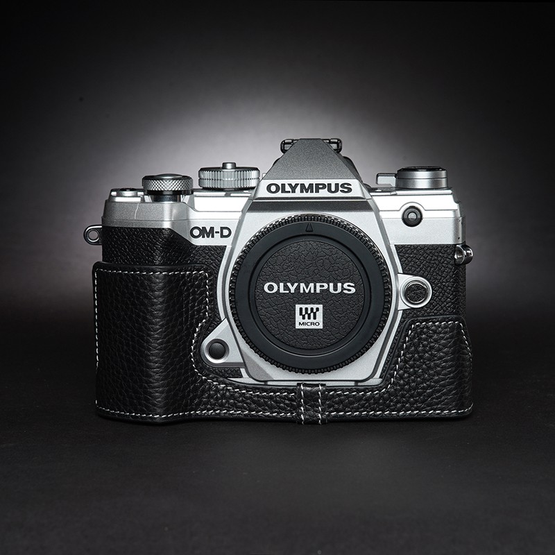 Tp กระเป๋ากล้องหนังวัวแท้ Olympus Em 5 Mark Iii Em 5 3 Generation ...
